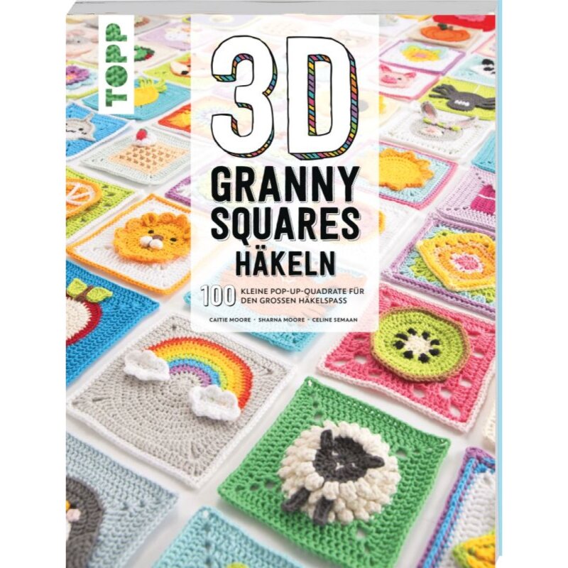"3D Granny Squares häkeln - 100 kleine Pop-Up-Quadrate", 22,99